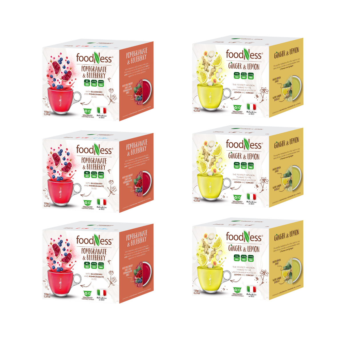 Mix Infusión FoodNess | Cápsulas Naturales Compatibles Dolce Gusto ...